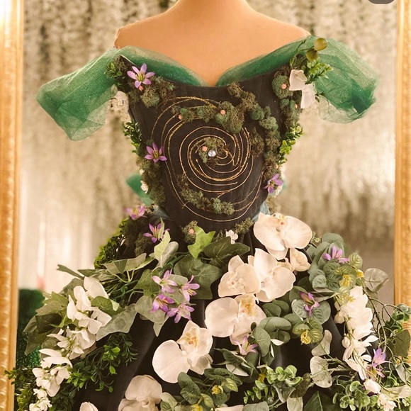 Dresses | Custom Made Te Fiti Halloween Cosplay Gown Dress | Poshmark
